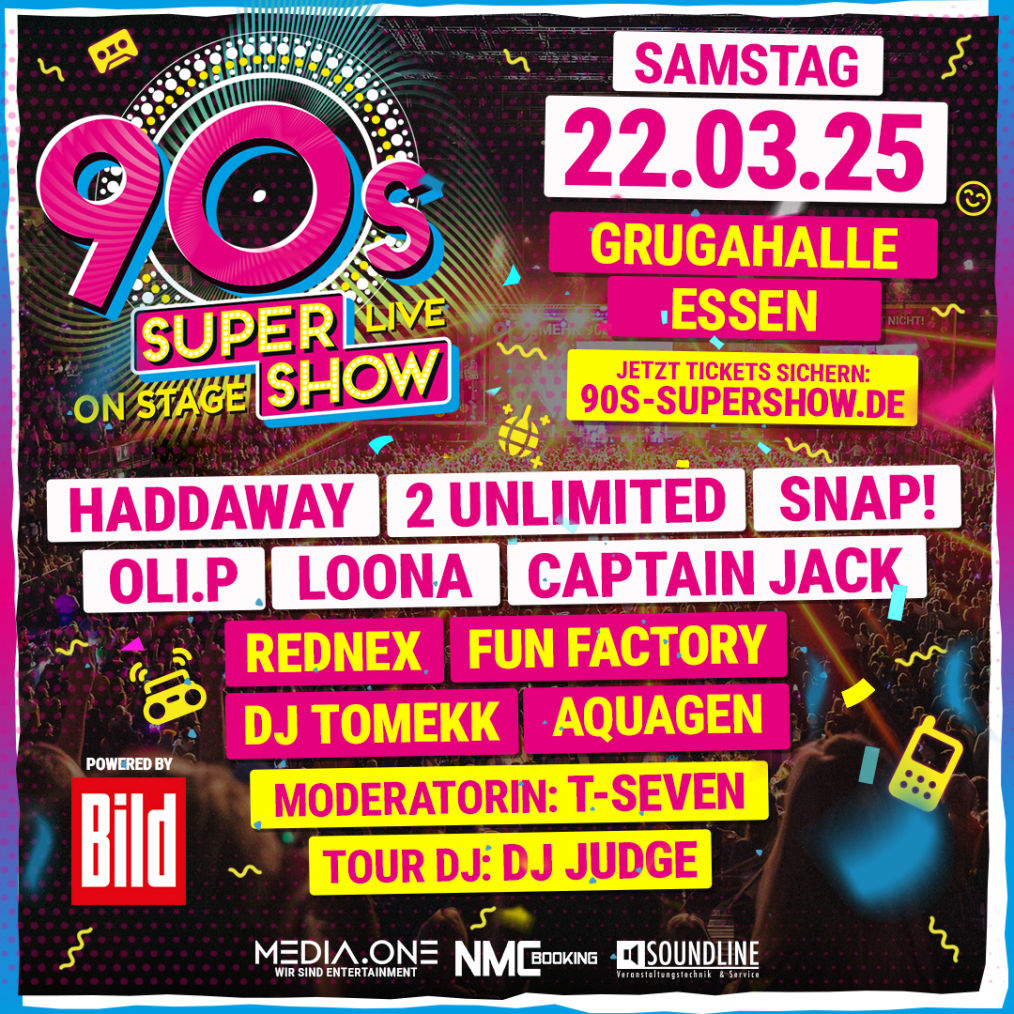 90s Super Show Essen | Die 90s Super Show im Ruhrgebiet erleben